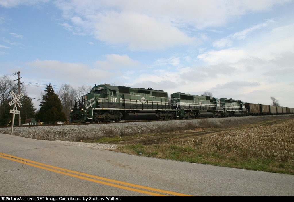 EVWR Coal train to Mount Vernon IN